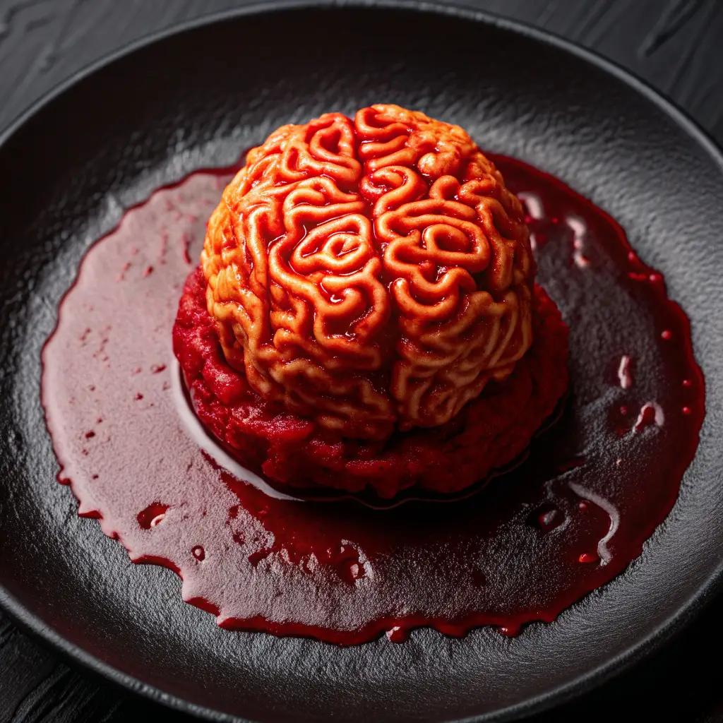 The Best Spaghetti Brain Bake (A Creepy Halloween Dinner!)