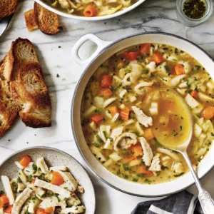 Cold-Fighting Chicken Noodle Soup (Ginger, Lemongrass & Turmeric Power)