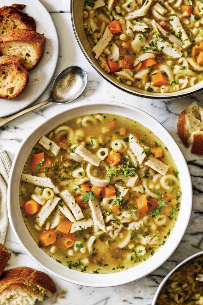 Cold-Fighting Chicken Noodle Soup (Ginger, Lemongrass & Turmeric Power)