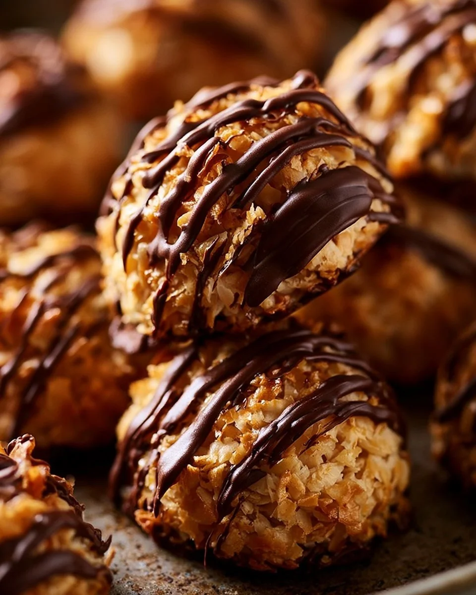 Crispy 20-Minute Copycat No-Bake Samoa Cookies
